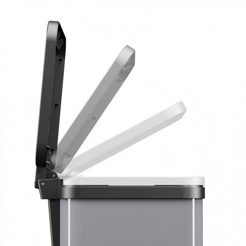 Cos inox Duo Plus M cu pedala, compartimentat 2 x 9 litri | IgienaPHS