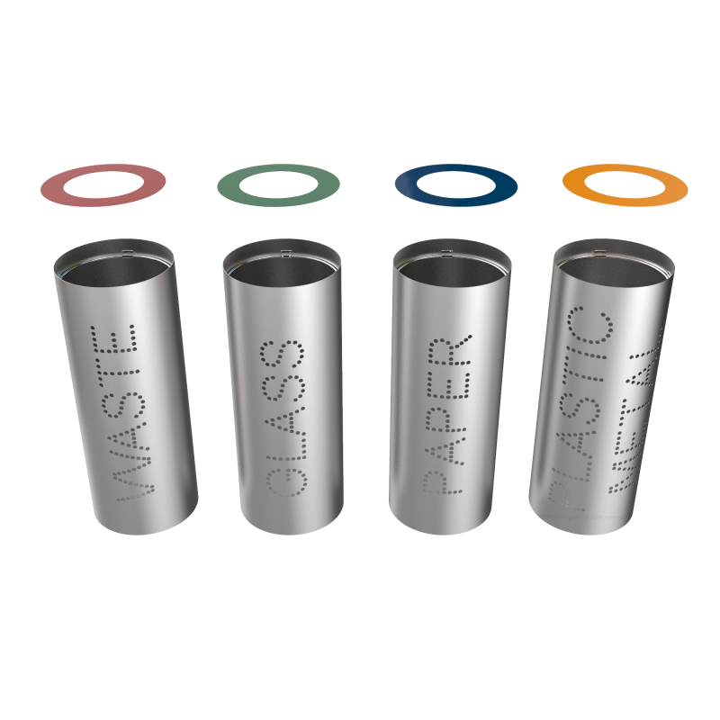 Set 4 cosuri modulare inox pentru reciclare - 4*60 litri | IgienaPHS