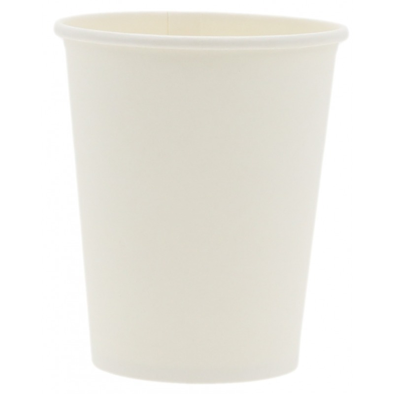 Pahare carton albe, 50 buc, 230 ml, 8oz | IgienaPHS
