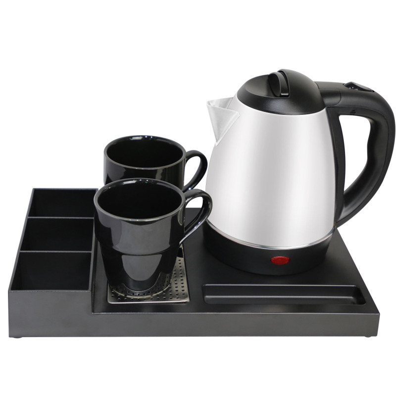 Set hotelier ceai si cafea, tava + cana fierbator Prokettle Round 1.2 L ...